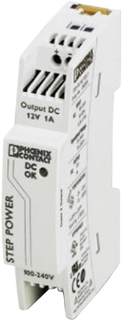 Phoenix Contact STEP-PS/48AC/24DC/0,5 DIN-napajanje (DIN-sina) 24 V/DC 0,55 A 24 V Broj izlaza: 1 xSadrzaj 1 kom.