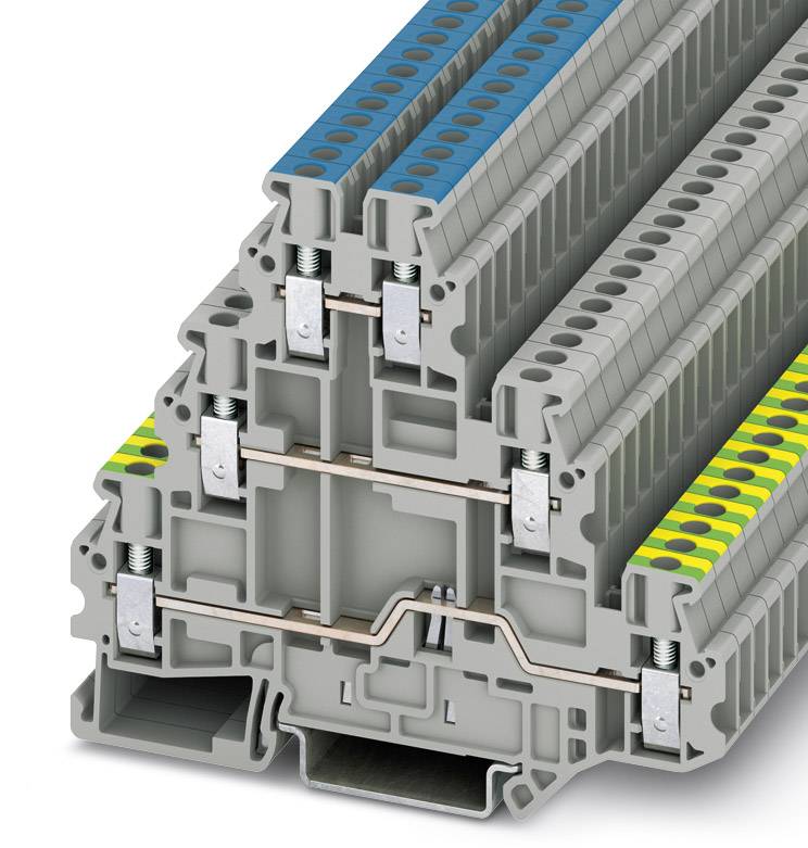 Phoenix Contact 3214291 trostepeni zastitni provodnicki terminal 5,2 mm vijak sivi 50 kom.
