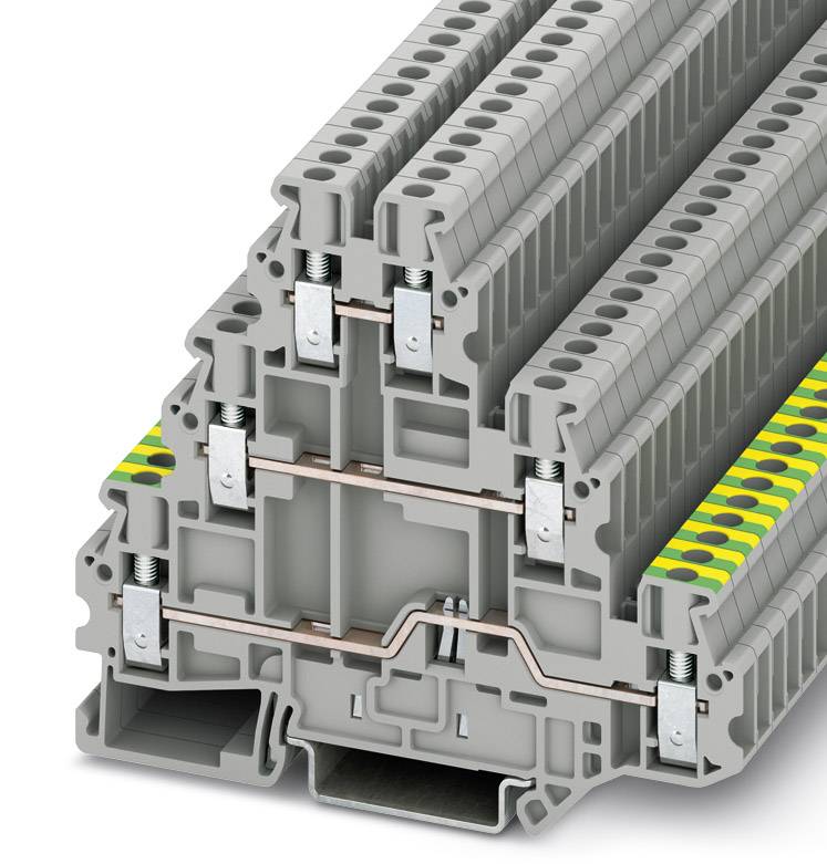 Phoenix Contact 3214301 trostepeni zastitni provodnicki terminal 5,2 mm vijak sivi 50 kom.