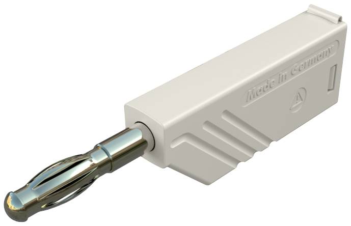 SKS Hirschmann LAS N WS Au lamelarni utikac ravni muski konektor Pin-fi: 4 mm bela