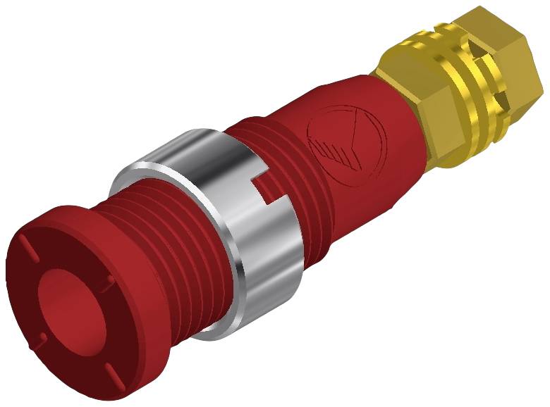 SKS Hirschmann MSEB 2600 G M3 Au sigurnosni laboratorijski zenski konektor zenski konektor, vertikalna ugradnja Pin-fi: 2 mm crvena