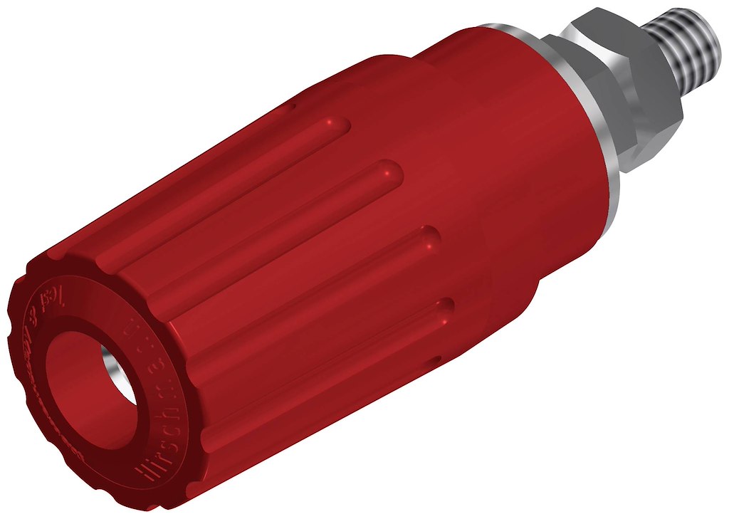 SKS Hirschmann PKI 100 stezaljka s polovima crvena 35 A