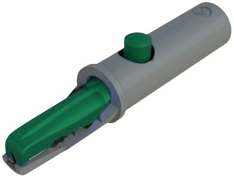 SKS Hirschmann AK 10 krokodilska stezaljka zelena Stezni raspon maks.: 6 mm duzina: 53 mm