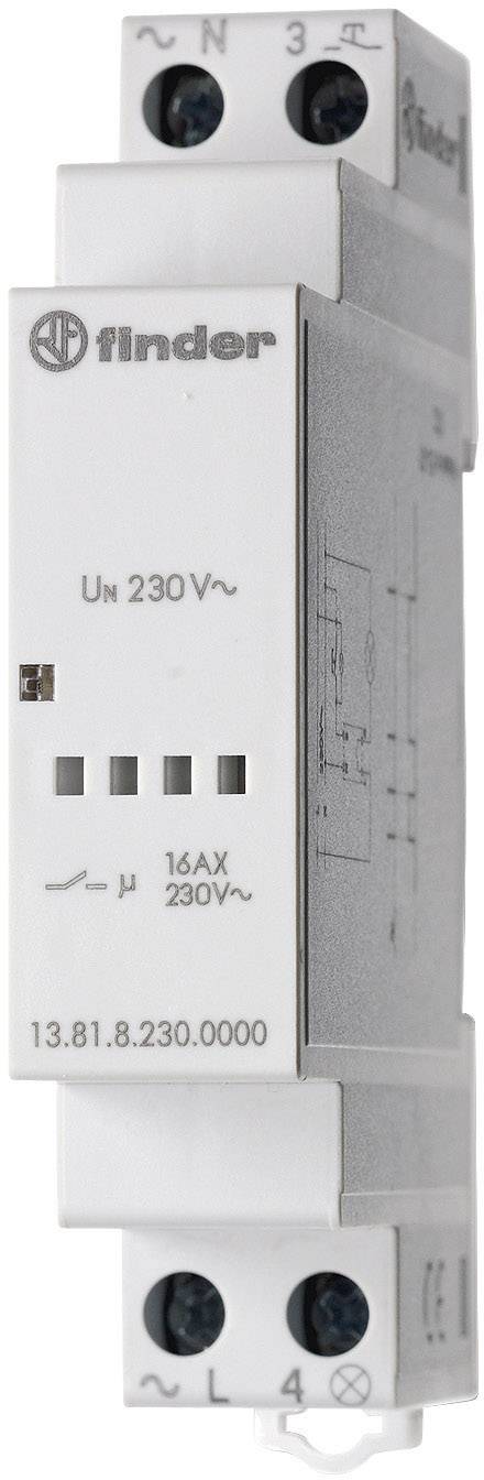 impulsni prekidac profilna sina Finder 13.81.8.230.0000 1 NO 230 V/AC 3700 VA