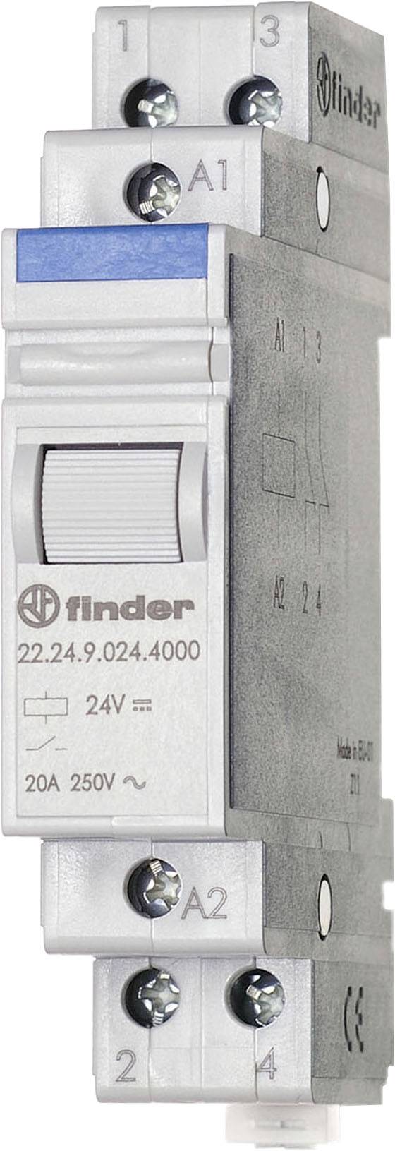 Finder 22.24.9.012.4000 industrijski relej Preklopna struja (maks.): 20 A 2 NC