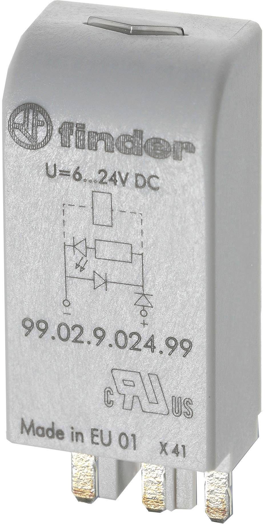 Finder plug-in modul sa LED 99.02.0.024.59 Pogodan za model (relej): Finder 96.04, Finder 96.02 Bulk 10 kom.