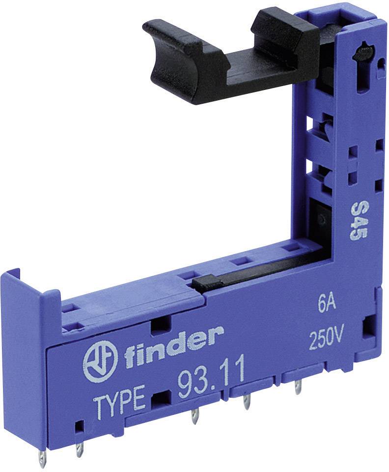 Relejna baza Finder 93.11 sa ruckom Pogodno za serije (relej): Finder serije 34 Finder 34.51, Finder 34.81 (D k s k V) 33 k 6.2 k 28.35 mm