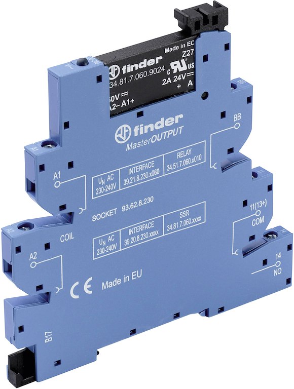 Finder solid state relej 39.20.7.006.9024 2 A Preklopni napon (maks.): 24 V/DC