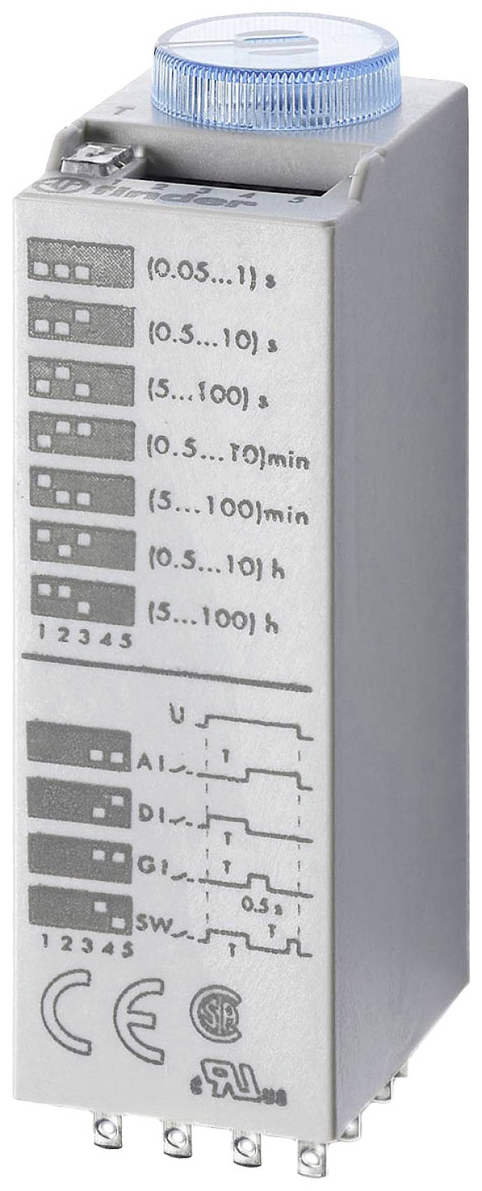 Finder 85.04.0.048.0000 85.04.0.048.0000 multifunkcionalni vremenski relej 4 prekidaca
