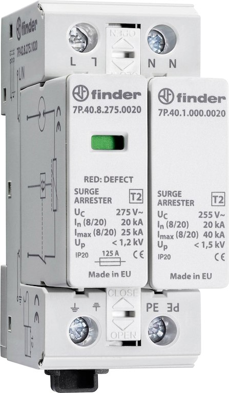 Finder 7P.42.8.275.1020 7P.42.8.275.1020 odvodnik prenapona Zastita od prenapona za: razvodni orman
