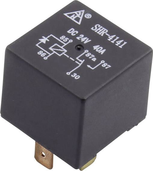 Automobilski relej 12 V/DC 40 A 1 preklopni Tru Components SHR-4141A SHR-12VDC-FC 5pin