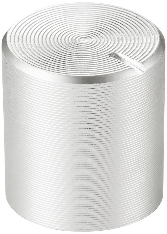 Tru Components TC-11613920 dugme sa okretnim dugmetom sa oznakom srebro (fi * H) 10 mm * 11 mm aluminijum, plastika