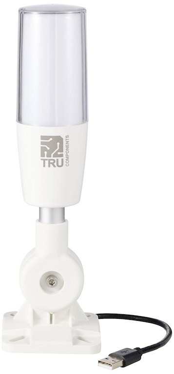 Tru Components signalni toranj sa sirenom TC-11219040 TC-ONN-M4T-USB LED crvena, zuta, zelena, plava, bela, cijan, magenta