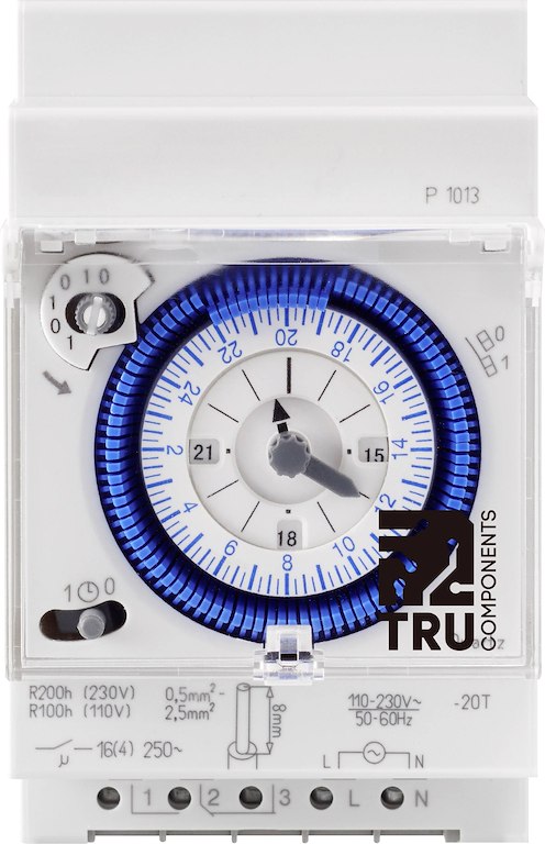 Tru Components TC-8576080 vremenski prekidac za prednju montazu TRU-ATS-15M-SUL181 230 V/AC dnevni program