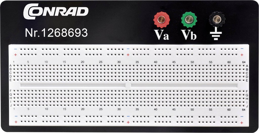 Ispitna ploca, ukupan br. stubova: 840 (D * S * V) 57,15 * 167,3 * 8,4 mm Tru Components 0165-40-1-3201B