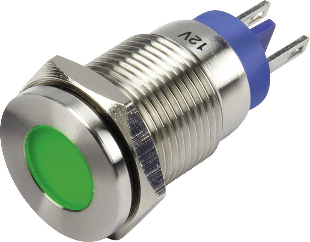 Tru Components LED signalno svetlo zeleno 12 V/DC GK16F-D/G/12V/N
