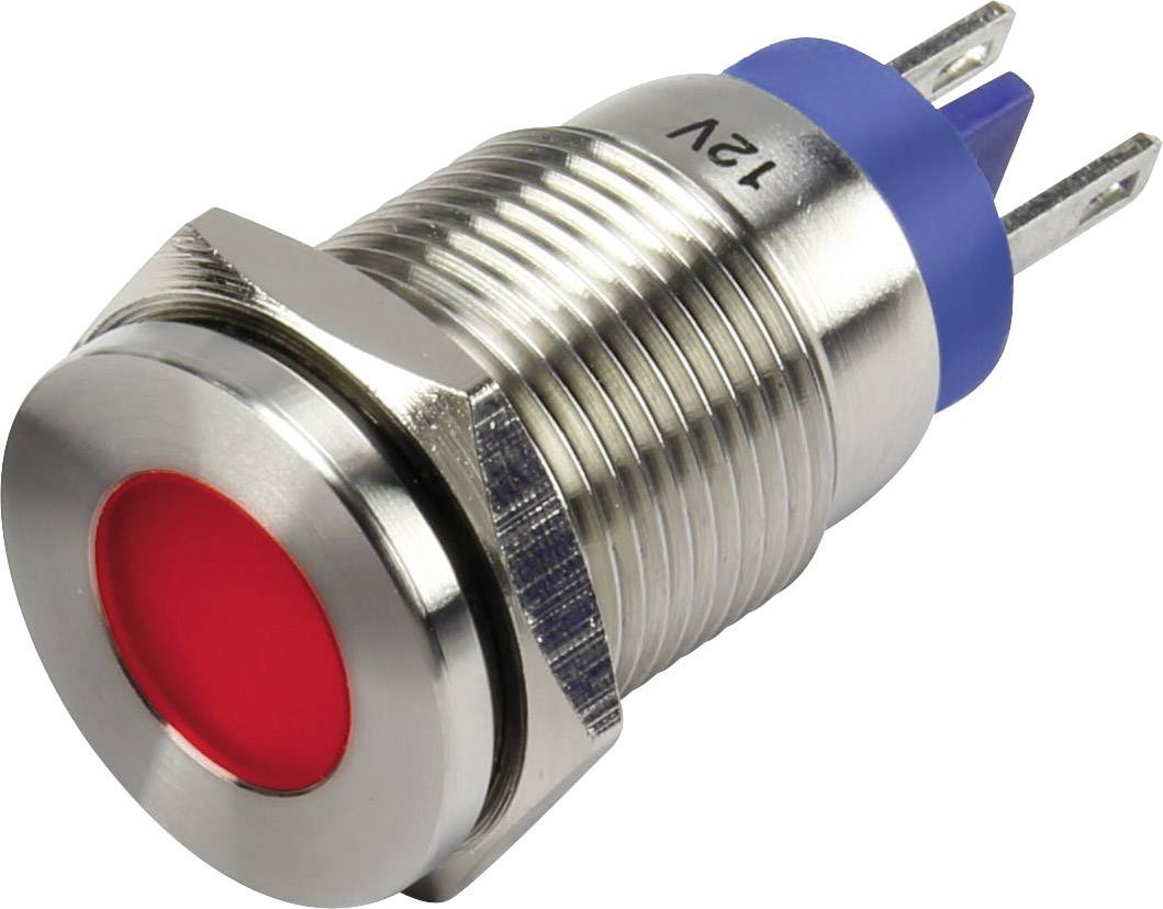 Tru Components LED signalno svetlo crveno 12 V/DC GK16F-D/R/12V/N