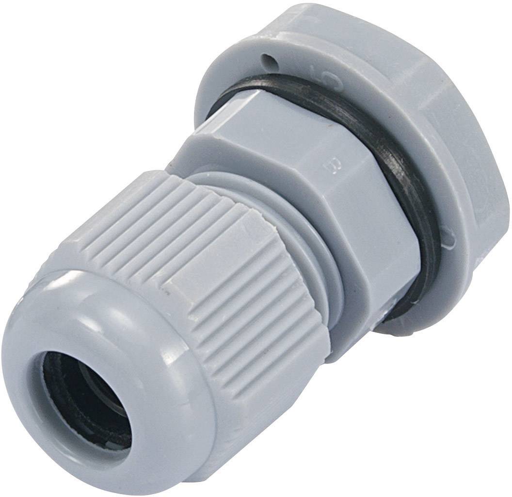 Tru Components 1593320 kablovska uvodnica PG21 poliamid srebrno-siva (RAL 7001)