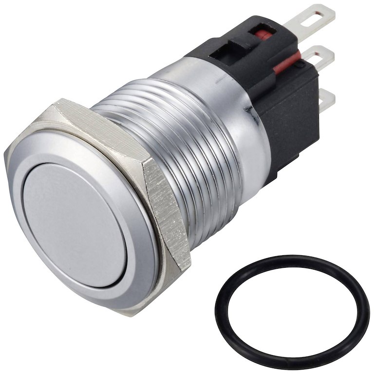 Tru Components TC-12647492 prekidac sa dugmetom 250 V/AC 3 A 1 * iskljuceno/(ukljuceno) IP65 sa zakljucavanjem nerdjajuci celik