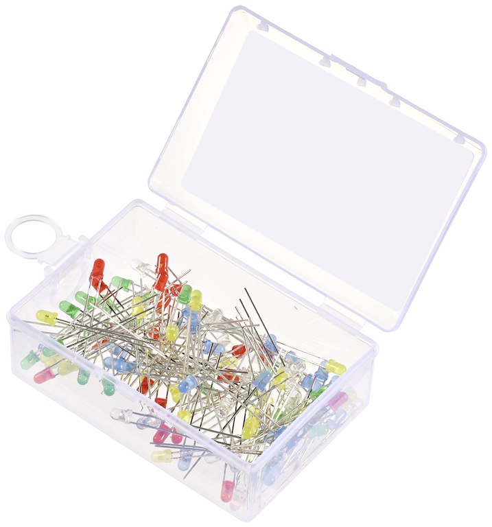 Tru Components difuzna LED crvena, zuta, plava, zuto-zelena, toplo bela okrugla 3 mm 55 mcd, 330 mcd, 420 mcd, 2500 mcd, 14400 mcd 30 20 mA 1.8 V, 2.4 V, 3.4 V, 3.4 V