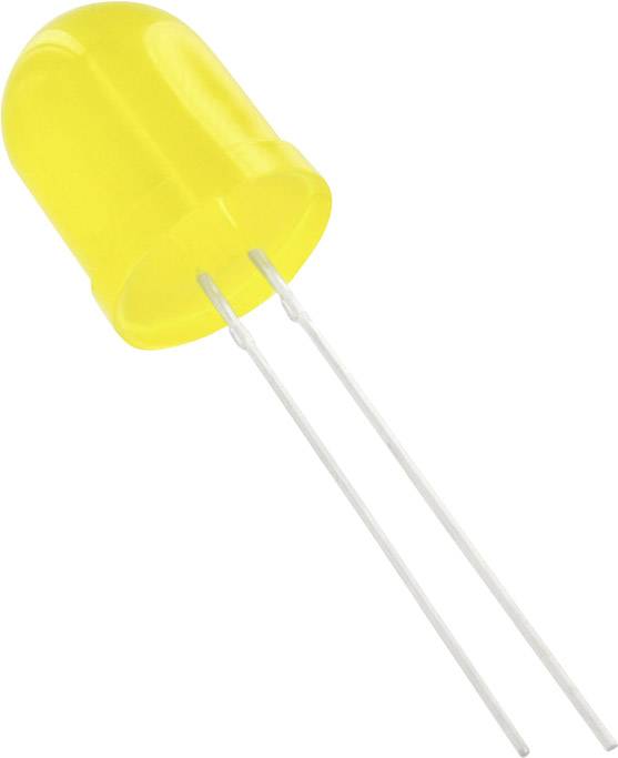 Tru Components 1577412 difuzna LED zuta okrugla 10 mm 325 mcd 50 20 mA