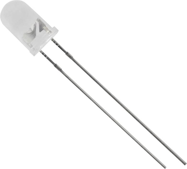 Tru Components 1577459 difuzna LED crvena okrugla 5 mm 325 mcd 15 20 mA