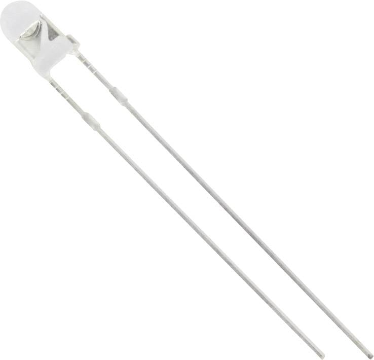 Tru Components 1577376 difuzna LED crvena okrugla 3 mm 600 mcd 40 20 mA