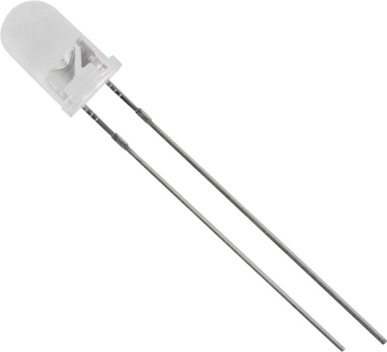 Tru Components 1577306 difuzna LED crvena okrugla 5 mm 600 mcd 40 20 mA