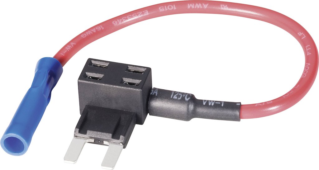 Tru Components adapter ravnog osiguraca ravni mini osigurac 15 A 1,5 mm 2