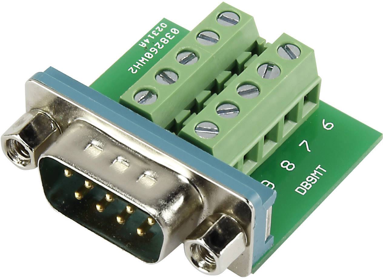 D-SUB utikac 90 stepeni. stubovi: 9 srafova Tru Components DSUB09M-10TB-2