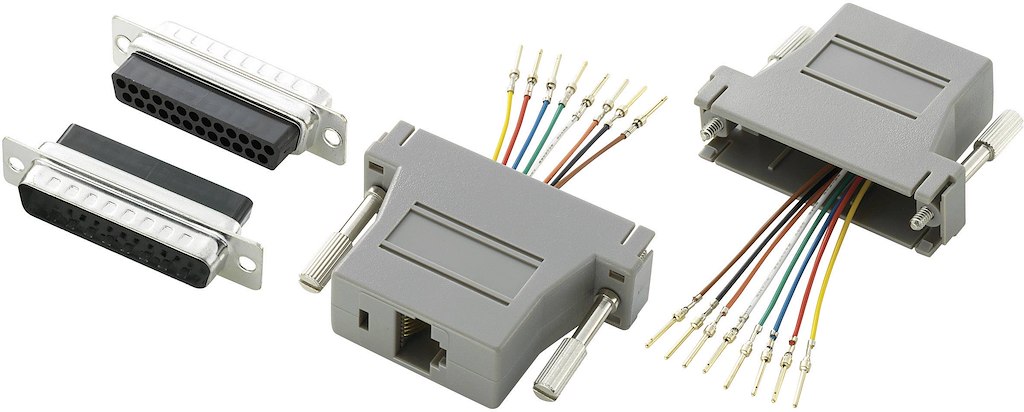 D-SUBapter D-SUB utikac 25pin. – RJ45 uticnica Tru Components