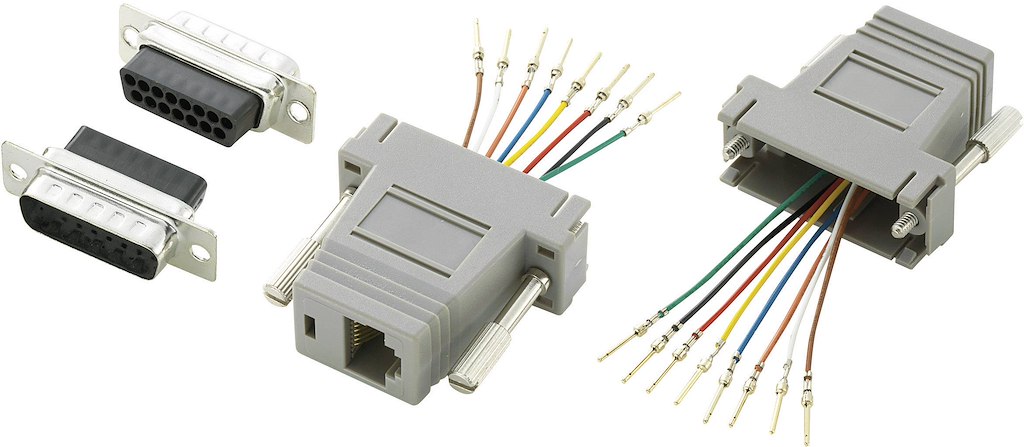D-SUBapter D-SUB utikac 15pin. – RJ45 uticnica Tru Components