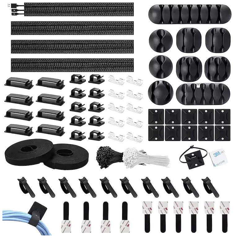 Tru Components T23CA007 nosaci kablova-sortiment TC-12888384 Precnik snopa, opseg oD * Set