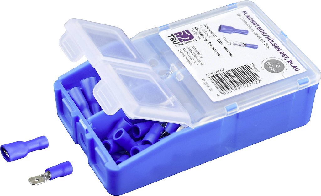 Asortiman ravnih konektora 1,50 mm 2 2,50 mm 2 Tru Components TC-6646668 140 komada