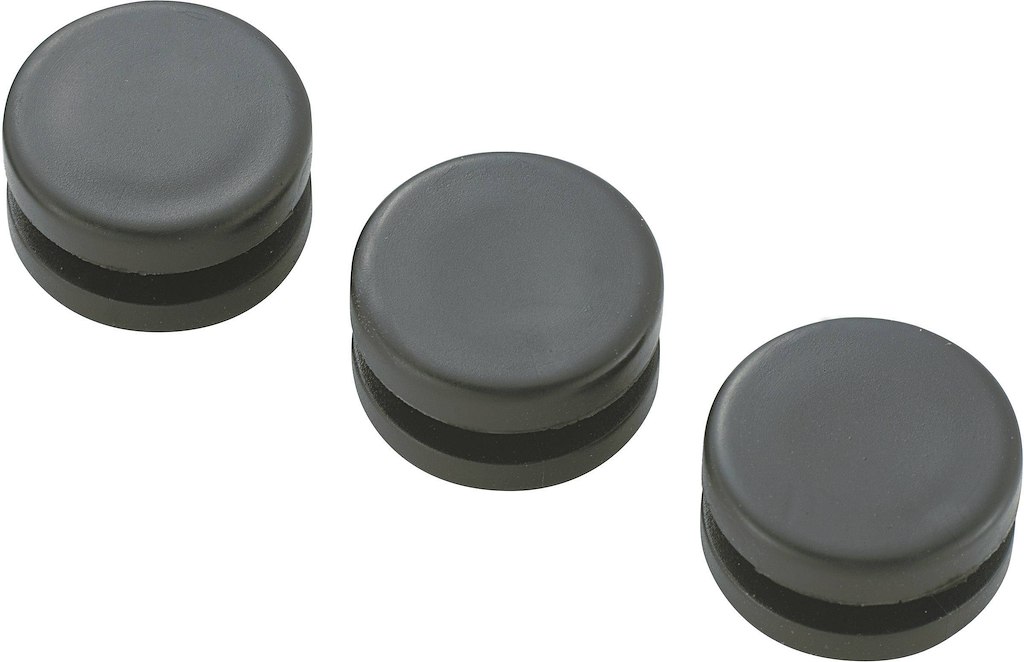 Tru Components TC-GMCKR-1108203 kablovska uvodnica zatvorena Stezaljka fi (maks.) 7,8 mm cvrstoca ploce (maks.) 2,3 mm PVC crna 100 kom