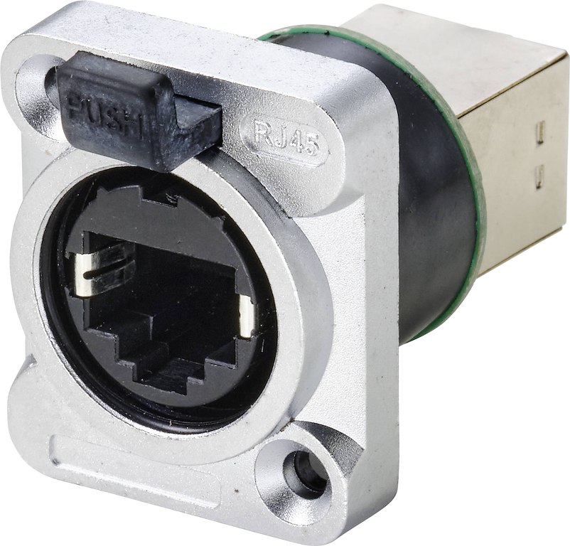 Tru Components Konektor za podatke RJ45 TC-9554640 ravni zenski konektor broj polova 8P8C nikl