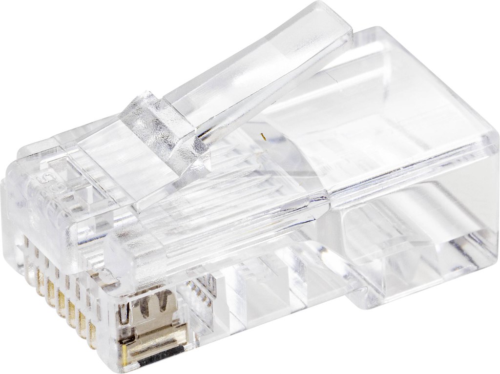 ravno muski konektor Tru Components RJ 45 konektor providan TC-9202516 5 kom