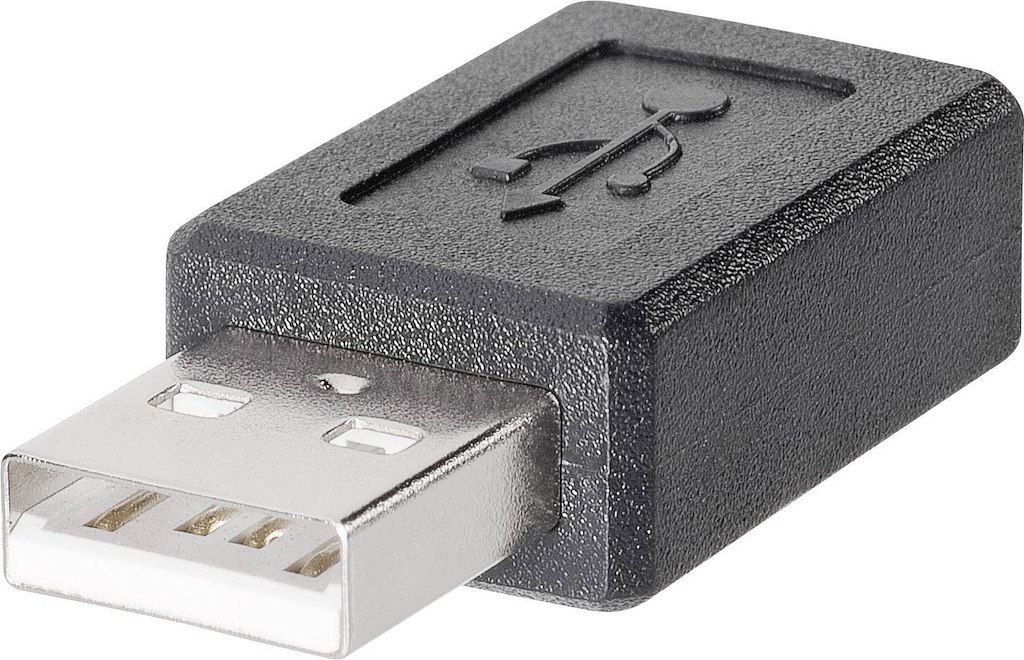 Adapter muski konektor USB 2.0 tip A-zenski konektor mini USB tip B 1582502 Tru Components