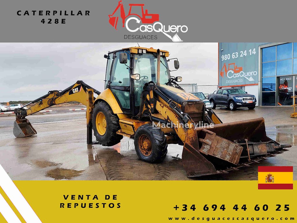 Caterpillar 428E bager-utovarivač po rezervnim delovima