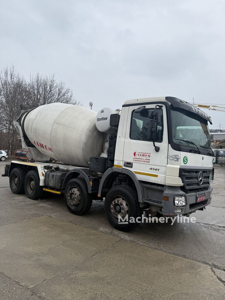 Stetter na šasiji Mercedes-Benz Actros 4141 kamion s mešalicom za beton