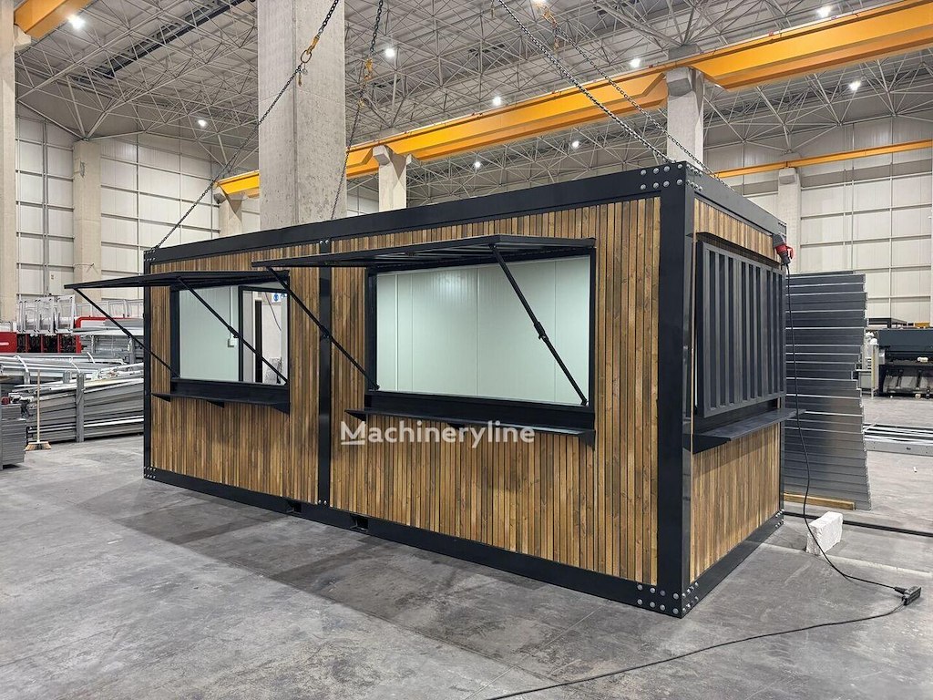 Novi Sun Container Cafe Container / Bürocontainer Baucontainer Modell IMBISS HOLZ stambeno-poslovni kontejner