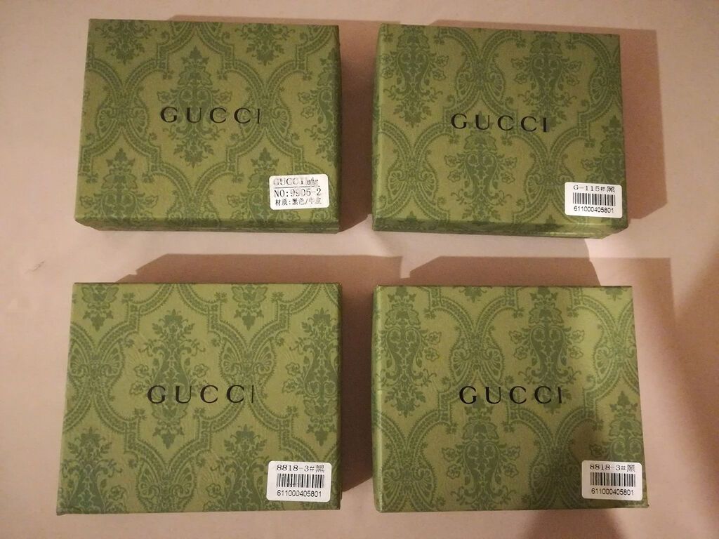 Novi muski kozni markirani novcanici marke Gucci. Zemlja porekla
