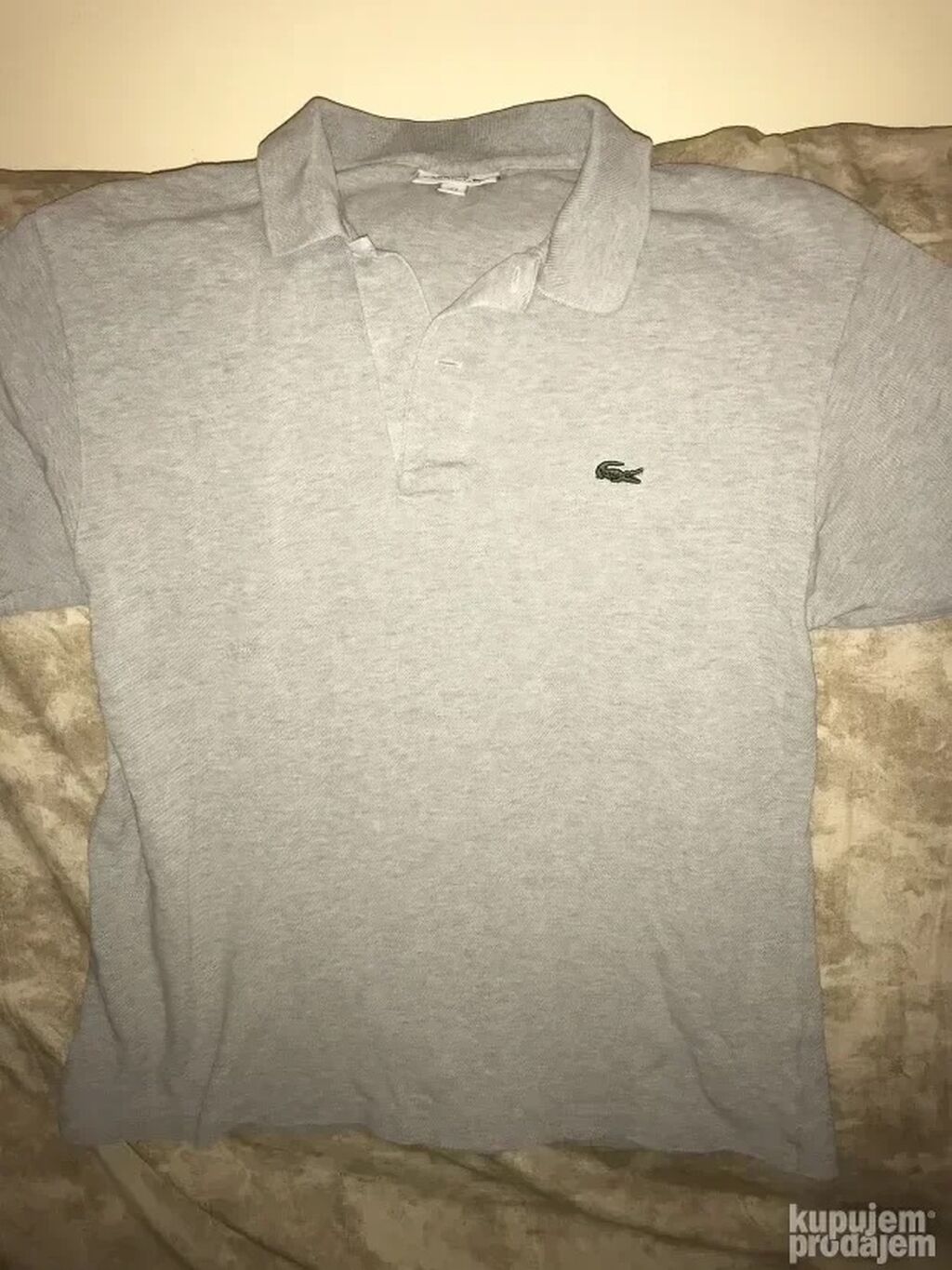 Men's T-shirt Lacoste, bоја - Siva