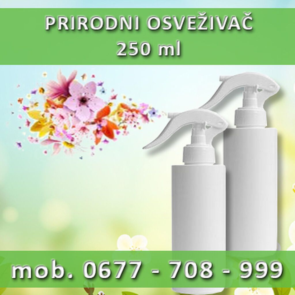 1 ili 3 Proizvoda – prirodni osveživači od 250 ml Proizvod koji je u