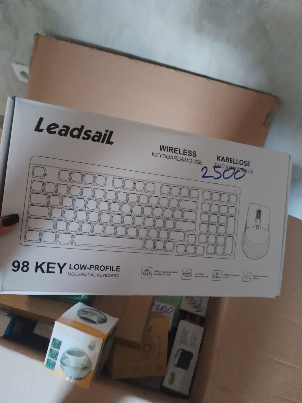 LeadsaiL bežični set tastatura + miš - Tip: mehanička niskoprofilna