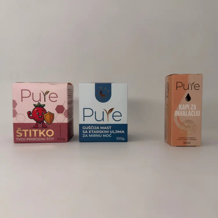 Pure Set Imuno Štit 2 (Štitko, Noćni Melem, Kapi Za Inhalaciju)