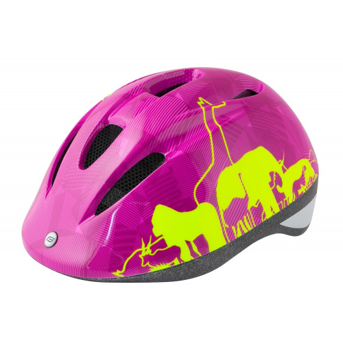 Kaciga FORCE FUN ANIMALS fluo/roze M