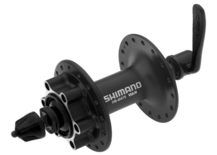 NABLA PREDNJA SHIMANO DEORE HB-M475-L 36H DISK 6-BOLT CRNA