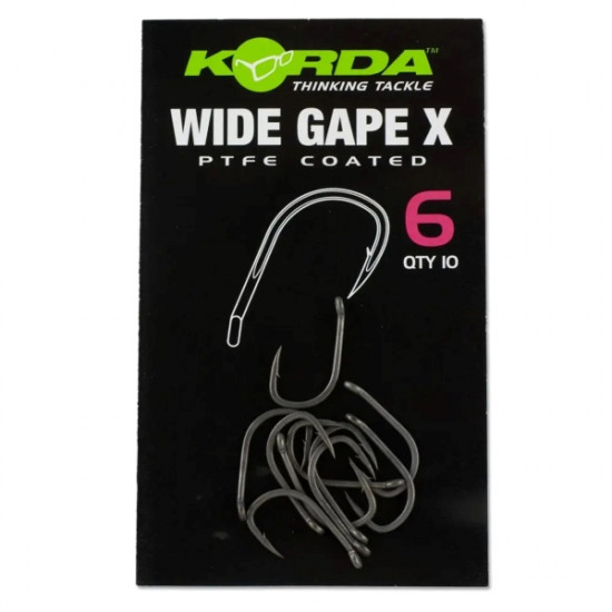 KORDA WIDE GAPE X HOOKS SIZE 2