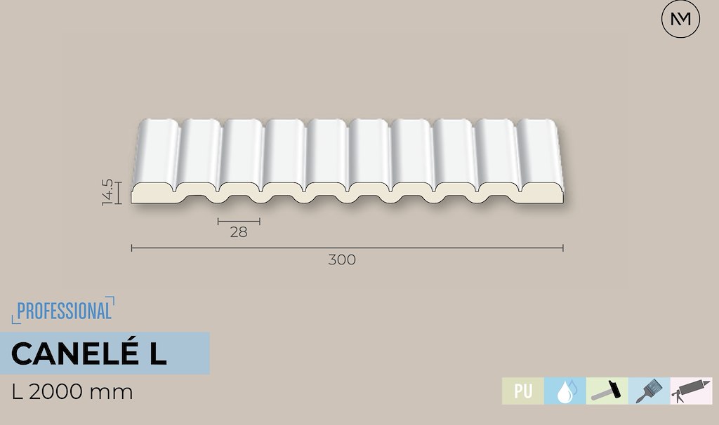 Zidni panel CANELÉ L